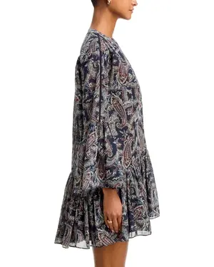 Veronica Beard Novessa Paisley Print Cotton Dress