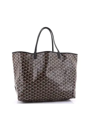 Goyard Gm Saint Louis Tote Coated Canvas - Black