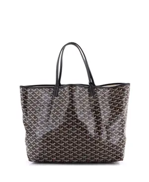 Goyard Gm Saint Louis Tote Coated Canvas - Black