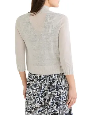 NIC+ZOE Red Bolero Cardigan Sweater - Silver Whisp