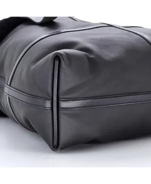 Hermès Aviateur Etriviere Shopping Tote Bag Cristobal With Vache Hunter And Shearling