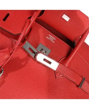 Hermès Birkin 35 Leather Handbag - Red