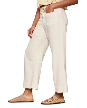 Sanctuary Soft Marine Wide Leg Crop Pants