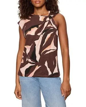 Sanctuary Twisted Detail Muscle Tee - Desertscape