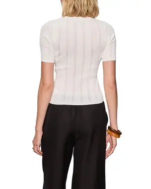 Sanctuary Knit Top With Short Sleeves