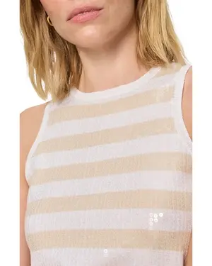 Sanctuary Striped Sequin Tank