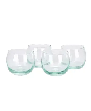 VERVE CULTURE Stemless Wine Goblets Set Of 4 - Clear