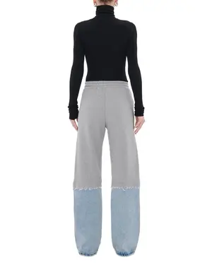 HAIKURE Field " Pants Contrast Denim And Cotton Joggers