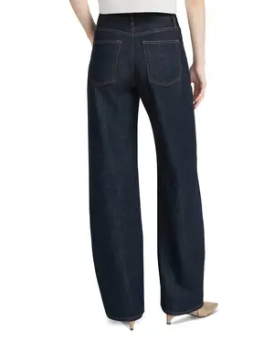 FRAME Off Duty Drawstring Bow High Rise Jeans
