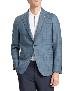 Ted Baker London Winfred Plaid Jacket - Teal