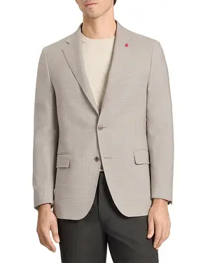 Ted Baker London Winfred Plaid Jacket - Light Tan