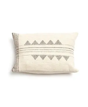 STUDIO VARIOUSLY Kora Handloom Lumbar Pillow Cover Only - Black