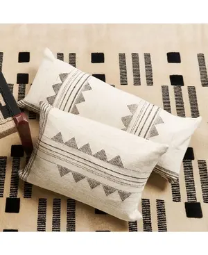 STUDIO VARIOUSLY Kora Handloom Lumbar Pillow Cover Only