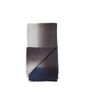 STUDIO VARIOUSLY Moonstruck Handloom Handspun Merino Throw - Blue