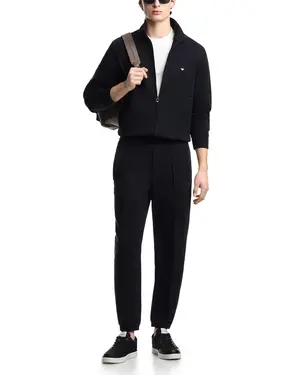 Emporio Armani Double Jersey Zip Up Sweatshirt