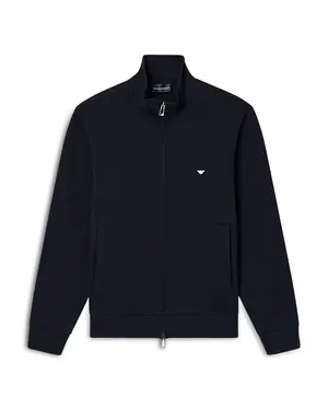 Emporio Armani Double Jersey Zip Up Sweatshirt