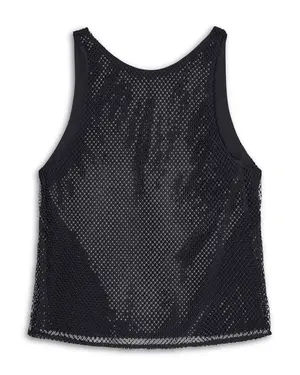Emporio Armani Mesh Rhinestone Tank Top