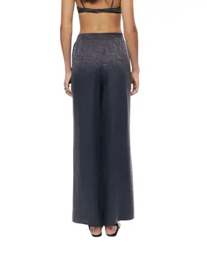 NOCTURNE Relaxed Straight-leg Pants With Textured Fabric