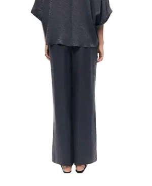 NOCTURNE Relaxed Straight-leg Pants With Textured Fabric