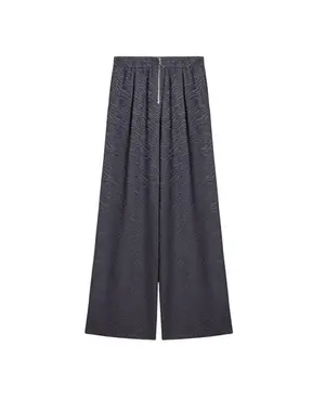 NOCTURNE Relaxed Straight-leg Pants With Textured Fabric