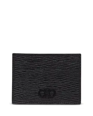 FERRAGAMO Revival Clip Card Holder - Nero