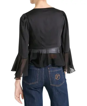 TEMPERLEY LONDON Leilani Jacket With Crystal Buttons And Sheer Detailing