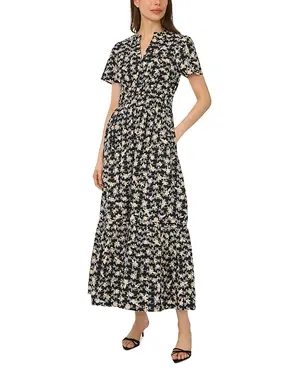 CECE DUPRAZ Split Neck Maxi Dress