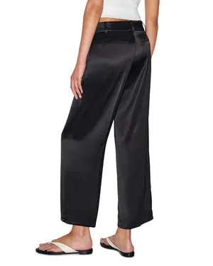 REFORMATION Gisele Satin Cropped Pants