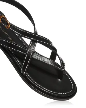 STUART WEITZMAN Park Strappy Sandals - Black