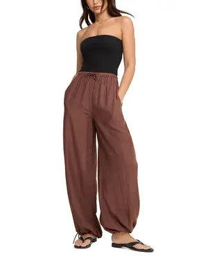 NOBODY'S CHILD Violet Wide-leg Cuffed Pants