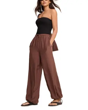 NOBODY'S CHILD Violet Wide-leg Cuffed Pants