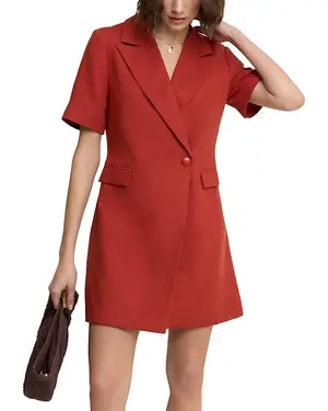 NOBODY'S CHILD Asymmetric Tailored Mini Dress