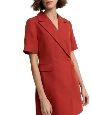 NOBODY'S CHILD Asymmetric Tailored Mini Dress