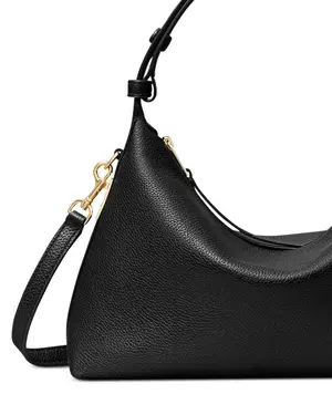Tory Burch Mellow Leather Shoulder Bag - Black