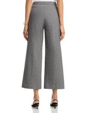 Karen Kane Plaid Wide Leg Pants