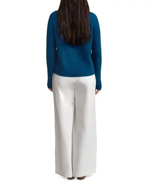 Jenni Kayne Cashmere Fisherman Sweater - Ocean