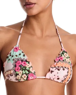 Agua Bendita X Lolita Ruched Bikini Top