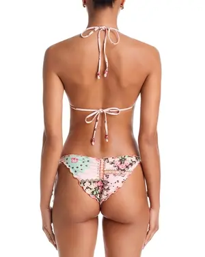 Agua Bendita Alegria Ruched Bikini Bottom