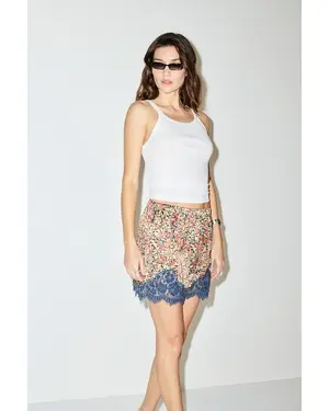 RE/DONE Alexia Slip Skirt