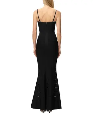 Herve Leger The Elora Gown - Black