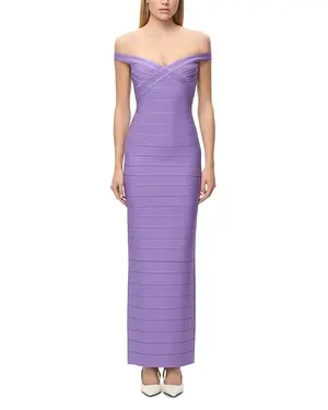 Herve Leger Paneled Evening Dresses