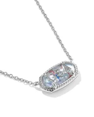 Kendra Scott Elisa Usa Pendant Necklace - Silver/red/white/blue