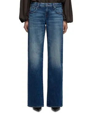 7 For All Mankind Low Rise Straight Leg Jeans
