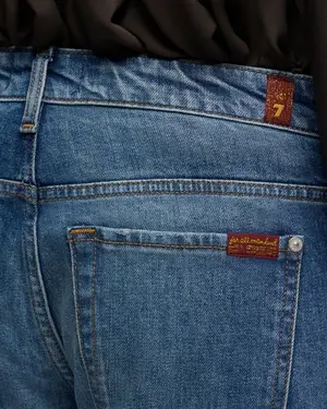 7 For All Mankind Low Rise Straight Leg Jeans