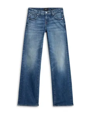7 For All Mankind Low Rise Straight Leg Jeans