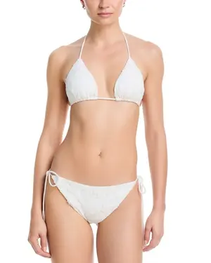 Farm Rio Triangle Bikini Top With Neck Tie