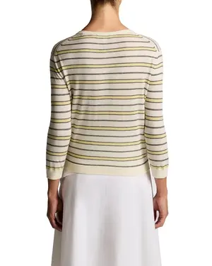 Vince Striped Cardigan Sweater