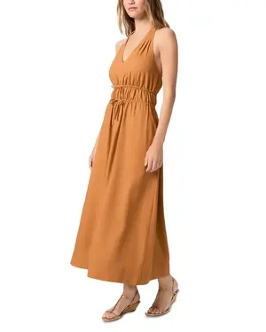 Paige Alysha Halter V-neck Maxi Dress