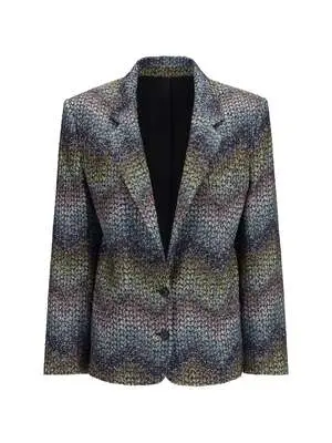 Missoni Single-breasted Lamé Viscose Blazer With Sequins - Multicolor