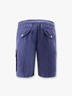 Brunello Cucinelli Linen And Cotton Cargo Shorts - Multicolor